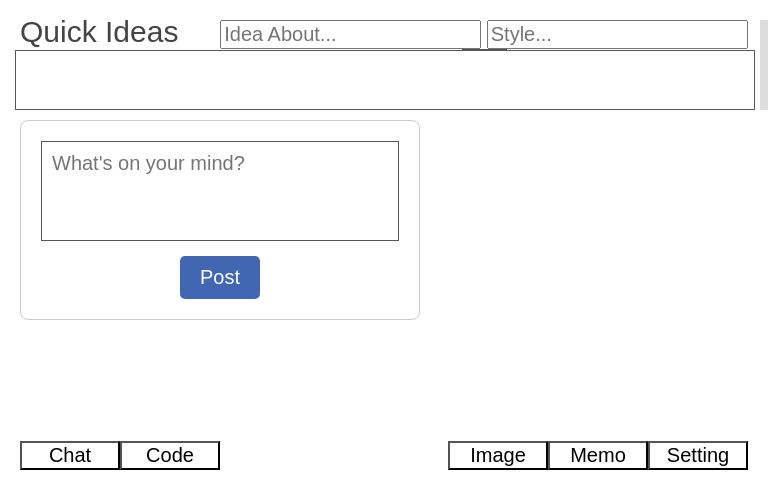 Work Space ― Perchance Generator