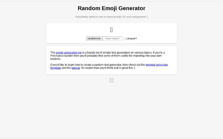 Random Emoji Generator