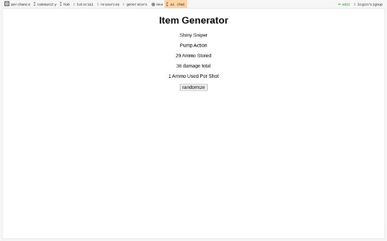 Item Generator