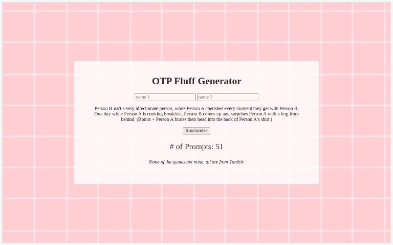 OTP Fluff Generator