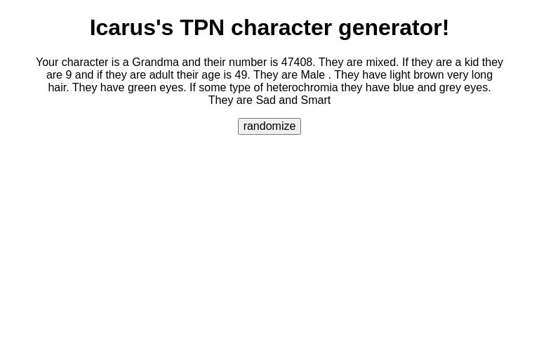 Icarus's TPN character generator!