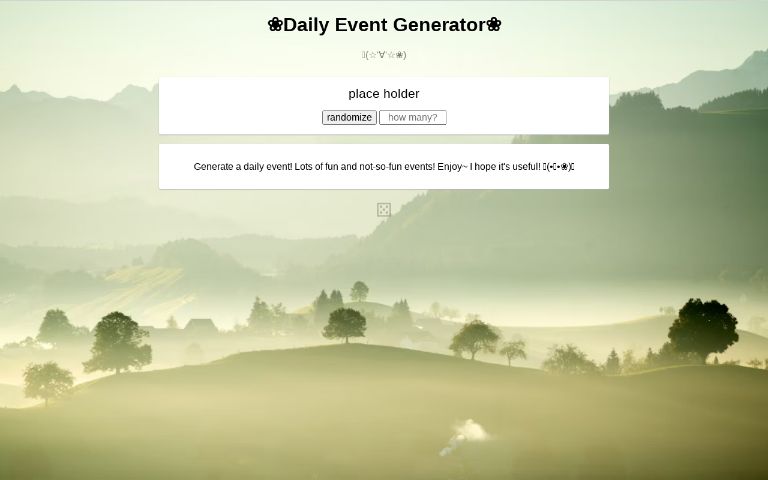 Daily Event Generator
