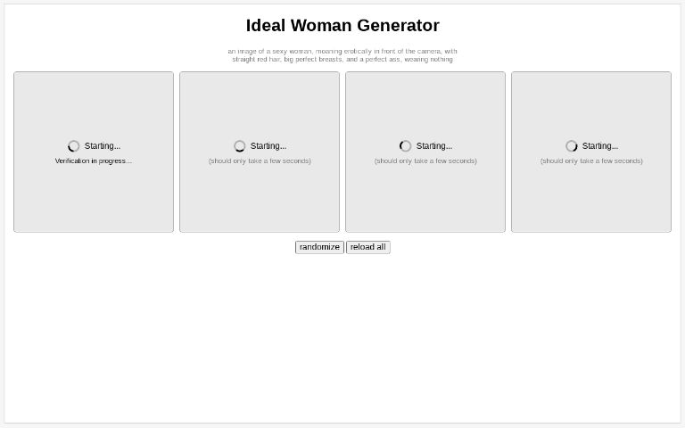 Ideal Woman Generator