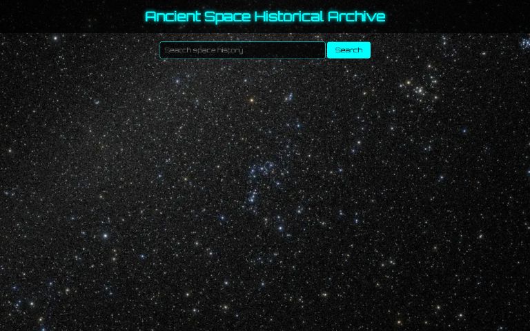 Ancient Space Historical Archive ― Perchance Generator
