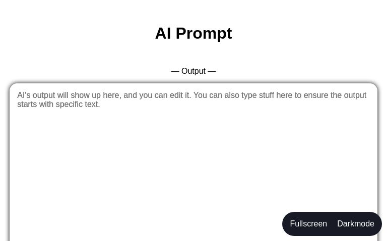 AI Prompt ― Perchance Generator