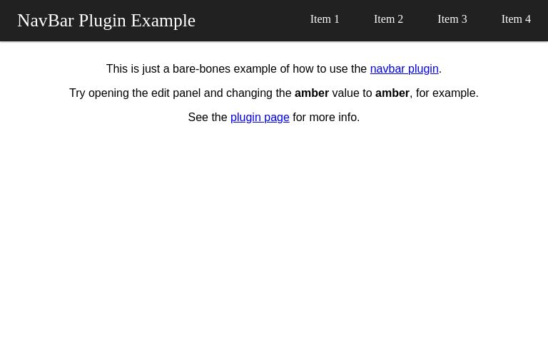 navbar plugin example