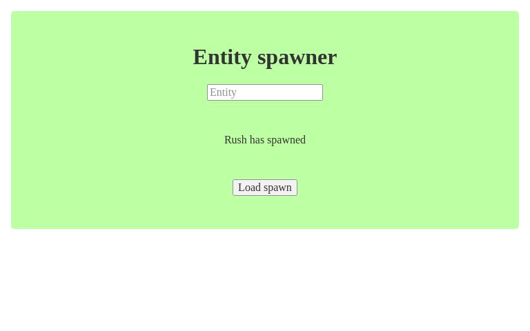 Entity spawner ― Perchance Generator