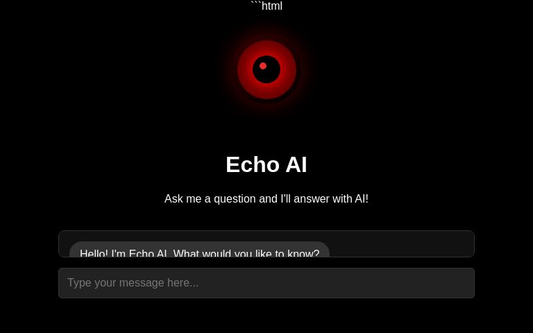 Echo AI ― Perchance Generator