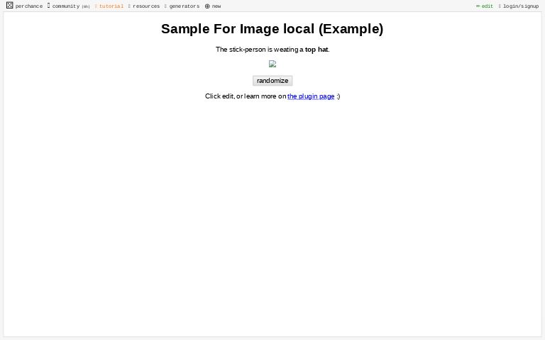 Sample For Image local (Example) ― Perchance Generator