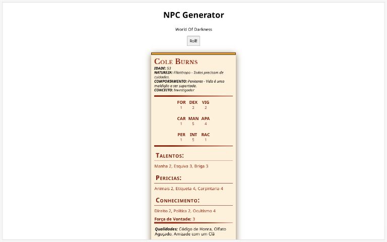 NPC Generator