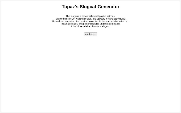 Topaz's Slugcat Generator