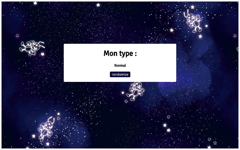 Mon type : ― Perchance Generator