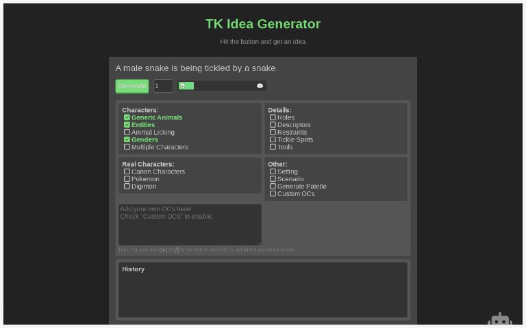 TK Idea Generator