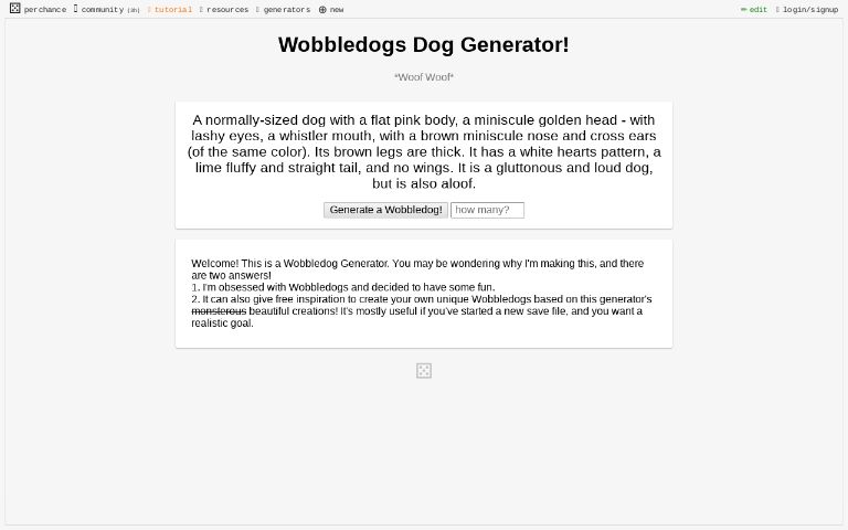 Wobbledogs Dog Generator!