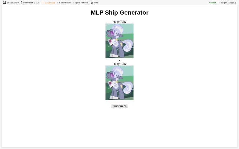 MLP Ship Generator