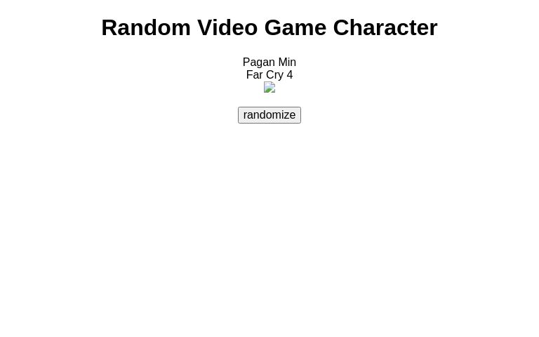 Random Video Game Character ― Perchance Generator