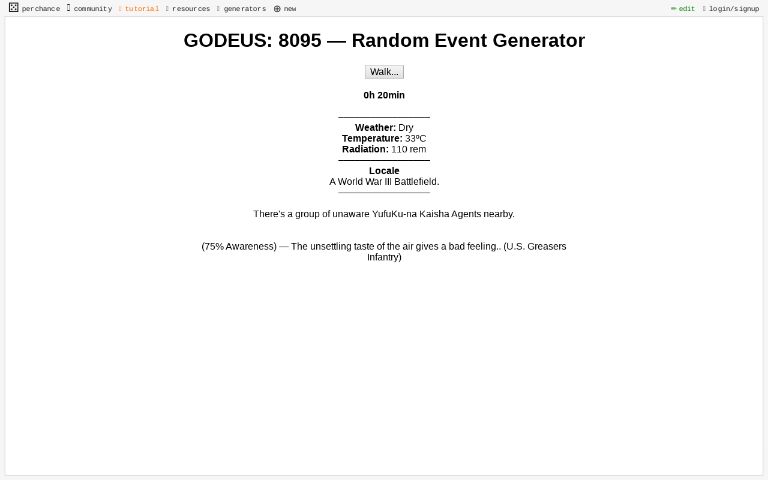 GODEUS: 8095 — Random Event Generator