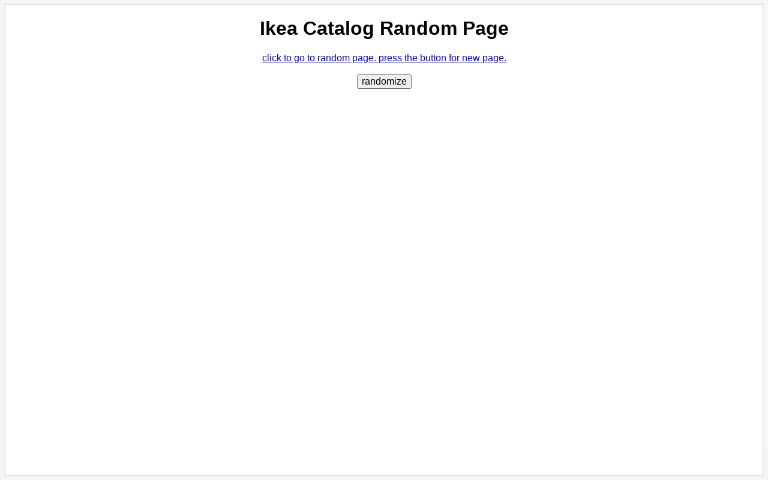 Ikea Catalog Random Page ― Perchance Generator