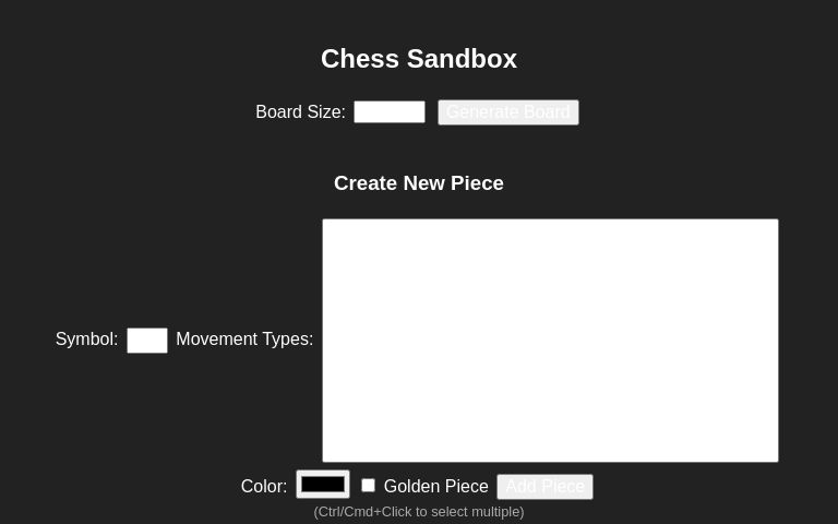 Chess Sandbox ― Perchance Generator
