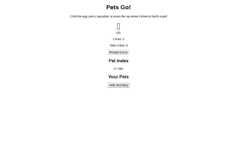 Pets Go! ― Perchance Generator