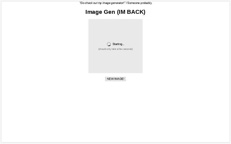 Image Gen (IM BACK)