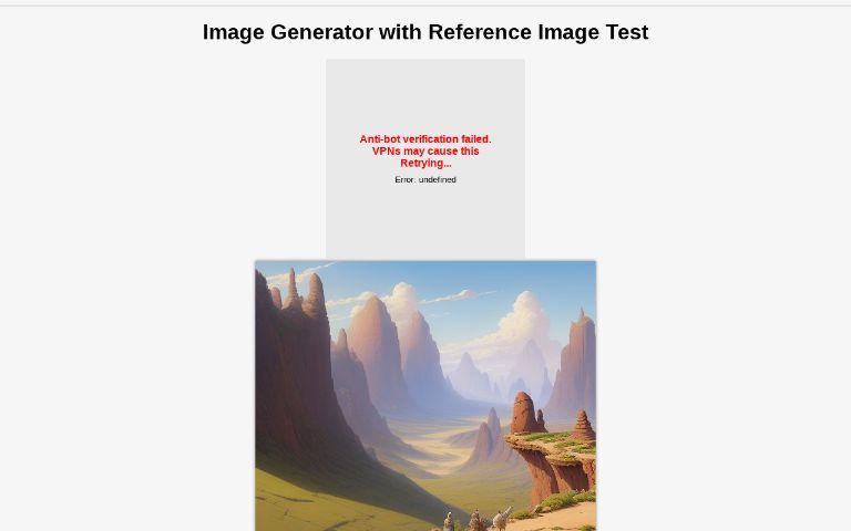 Image Generator with Reference Image Test