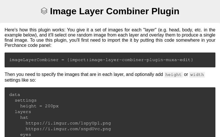 Image Layer Combiner Plugin