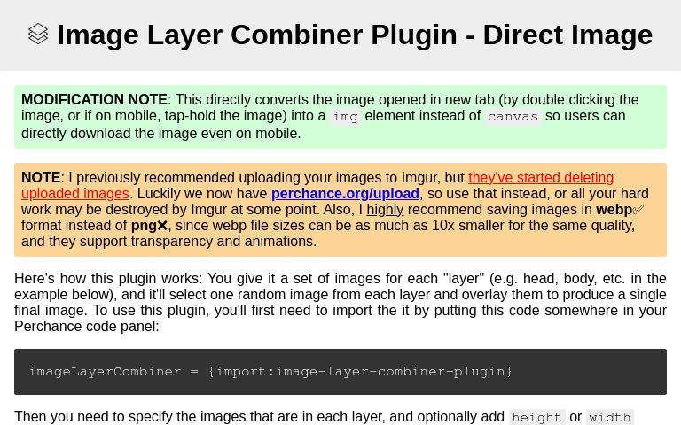 Image Layer Combiner Plugin - Direct Image