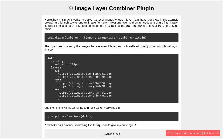 Image Layer Combiner Plugin