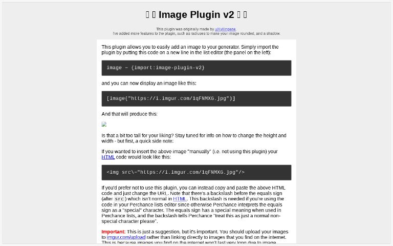 💫 🗺️ Image Plugin v2 🌇 💫