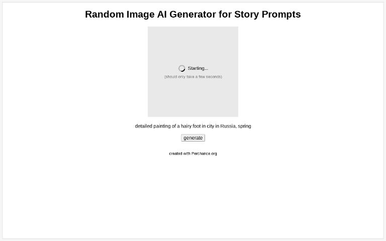 Random Image AI Generator for Story Prompts