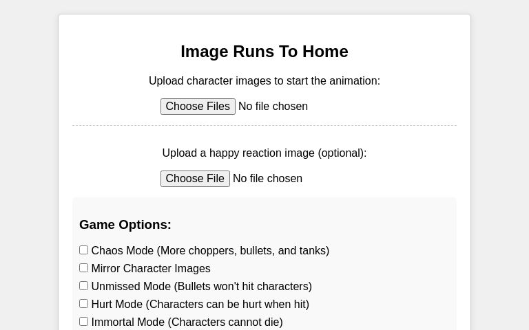 Image Runs To Home ― Perchance Generator