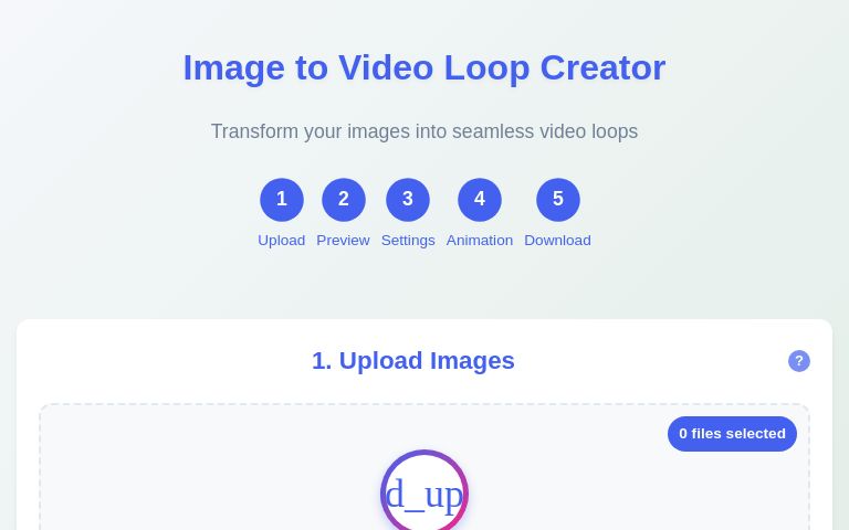 Image to Video Loop Creator ― Perchance Generator