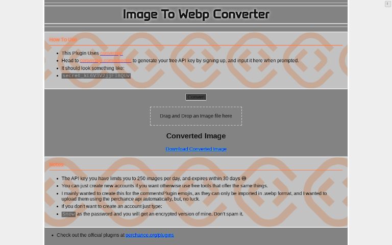 🗃️ • JPG to WebP File Converter • By Keira 💖 ― Perchance Generator