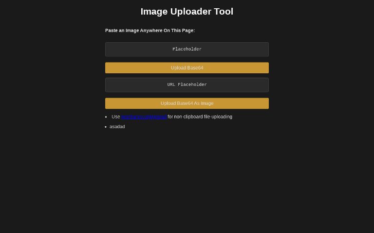 🟡 Image Uploader Tool ― Perchance Generator