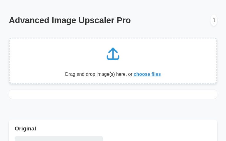 Advanced Image Upscaler Pro ― Perchance Generator