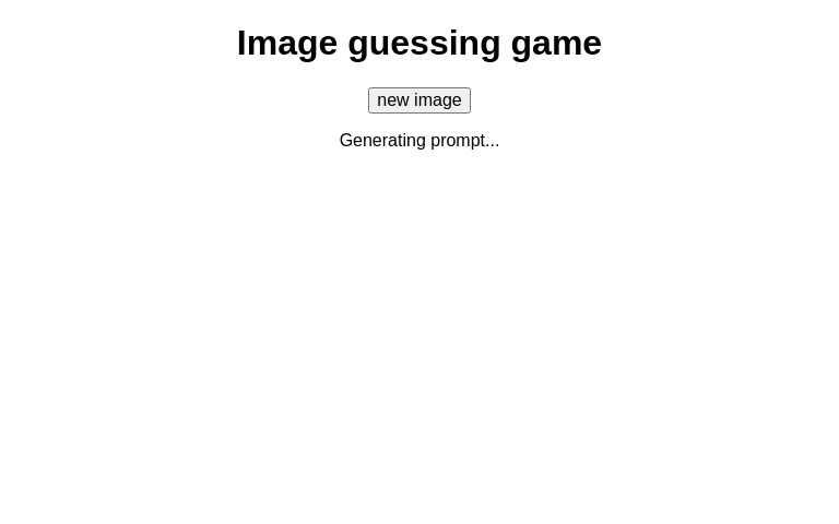 Image guessing game ― Perchance Generator