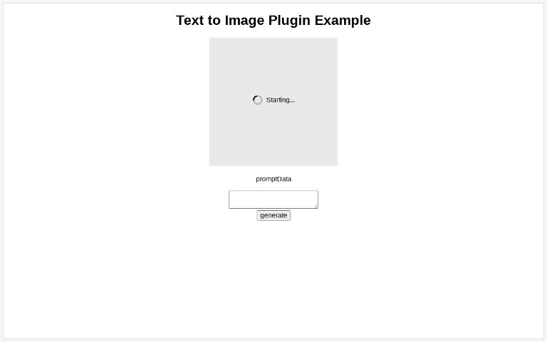 Text to Image Plugin Example