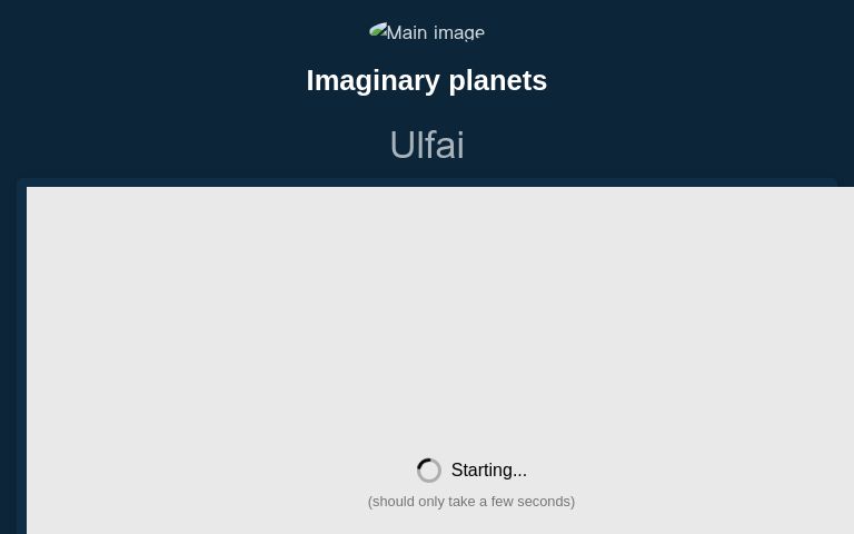Imaginary planets ― Perchance Generator