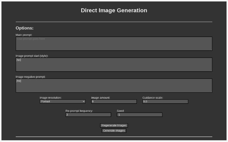 Direct Image Generation