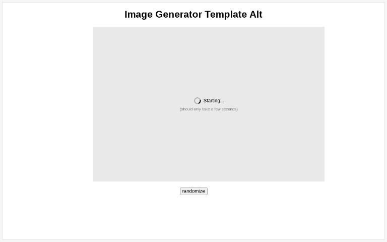 Image Generator Template Alt