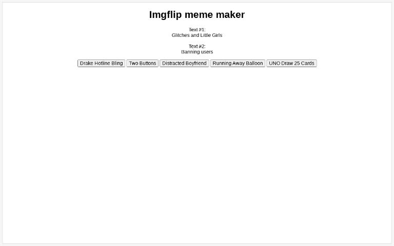 Imgflip meme maker ― Perchance Generator