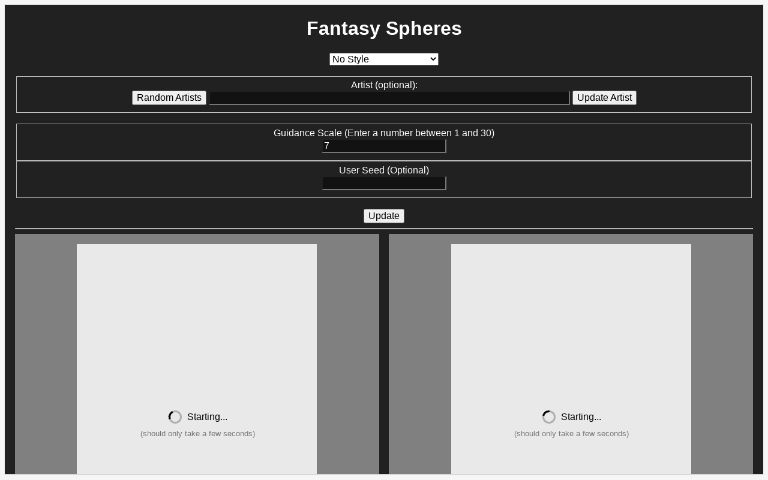Fantasy Spheres ― Perchance Generator