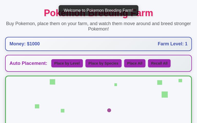 Pokemon Breeding Farm ― Perchance Generator