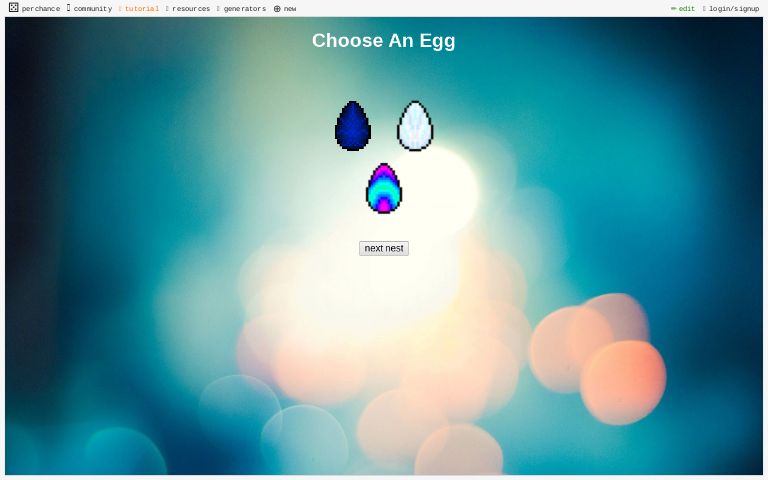 Choose An Egg ― Perchance Generator