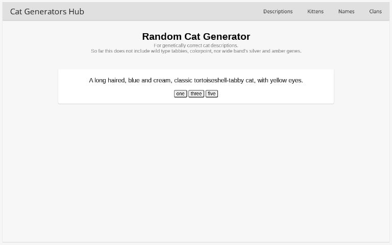 Random Cat Generator