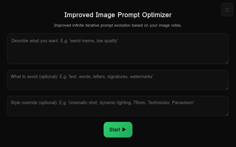 Improved Image Prompt Optimizer (free, unlimited, no login) ― Perchance Generator