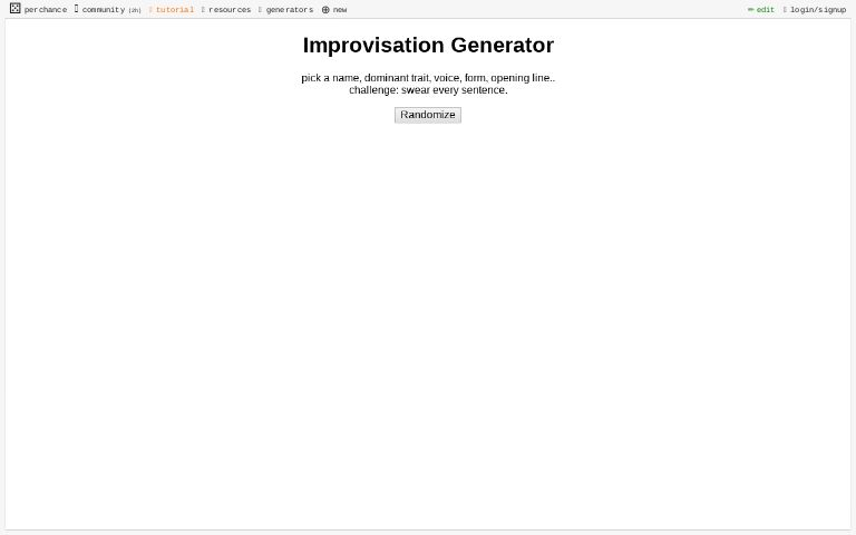 Improvisation Generator