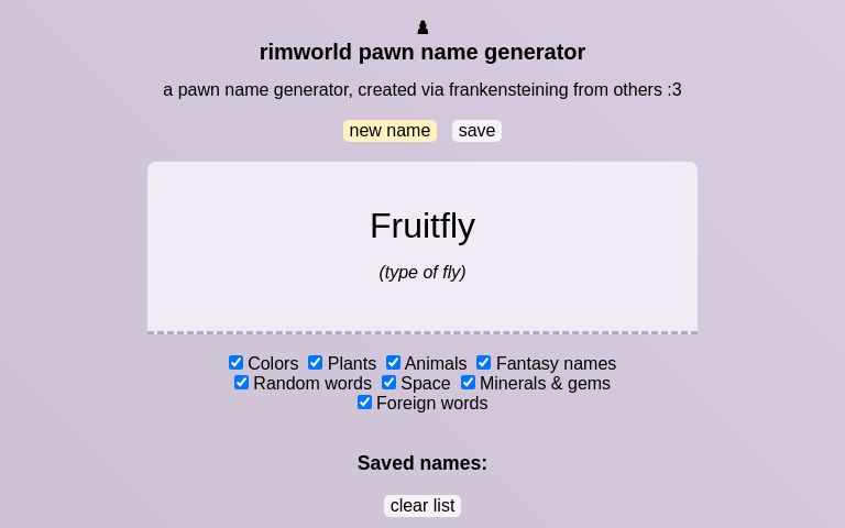 ♟️rimworld pawn name generator