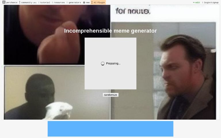 Incomprehensible meme generator